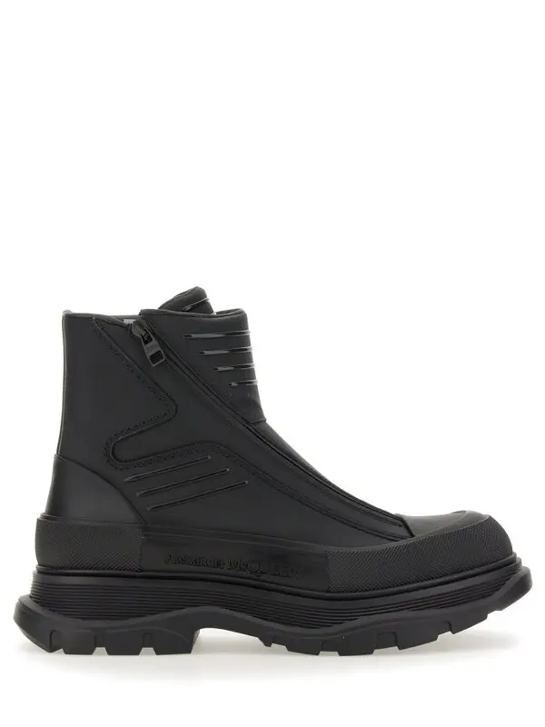 Alexander McQueen Tread Slick Motorcycle Boots