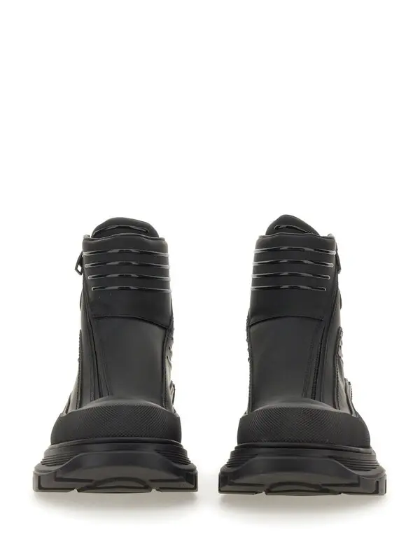 Alexander McQueen Tread Slick Motorcycle Boots