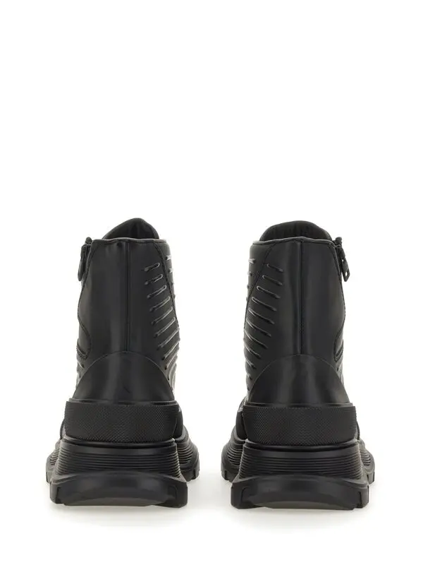Alexander McQueen Tread Slick Motorcycle Boots