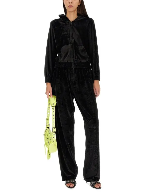 Balenciaga Bb Paris Zippered Hoodie
