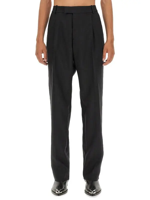Alexander McQueen Wool Tailored Trousers - Black