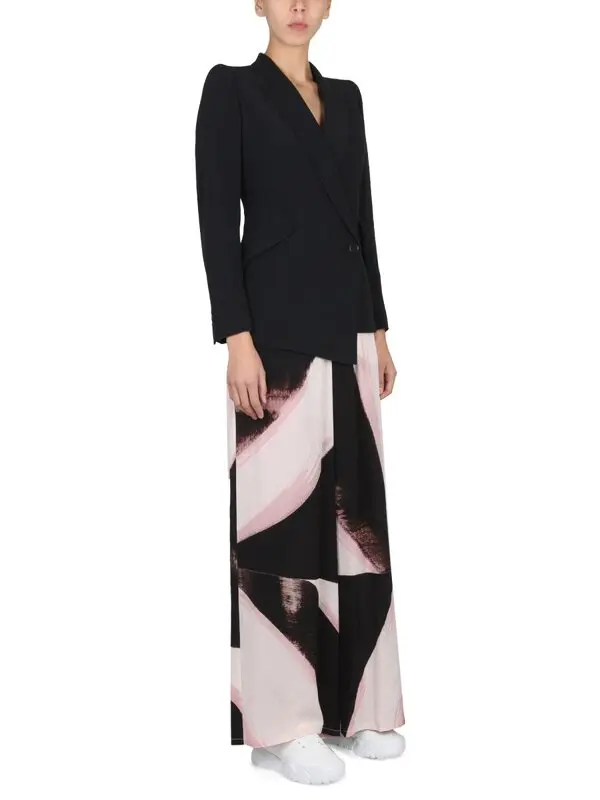 Alexander McQueen Brushstroke Graphic Pants