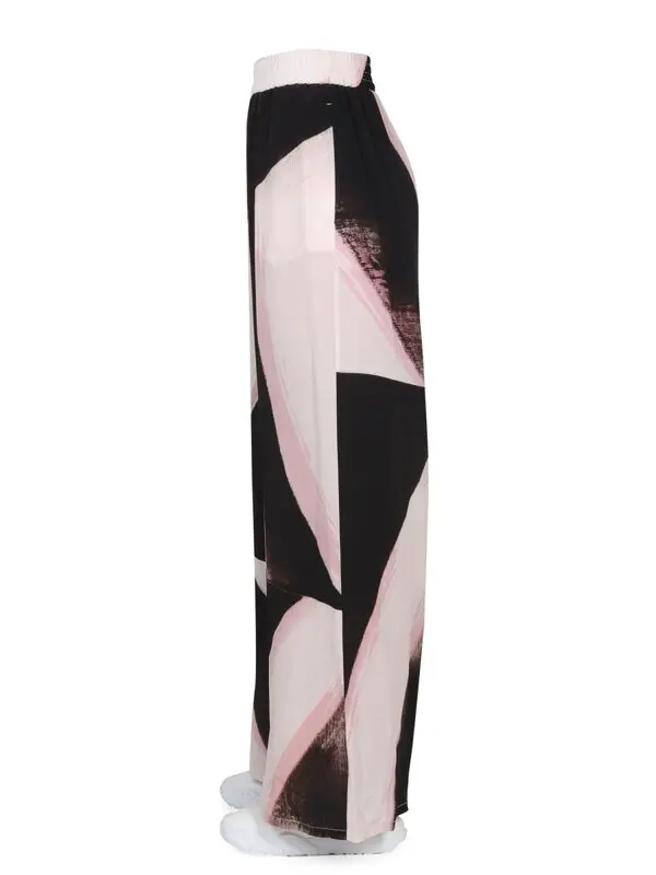 Alexander McQueen Brushstroke Graphic High-waisted Pants