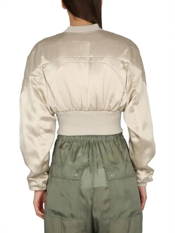 Rick Owens Girdered Flight Jacket - Gray