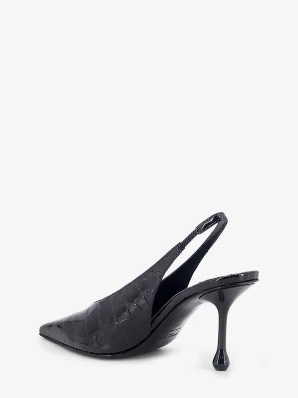 JIMMY CHOO Patent Leather Pumps With Crocodile Print