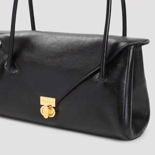 Marni East West Shoulder Bag - Black