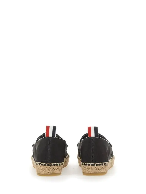 Thom Browne Espadrille Penny Loafers - Black
