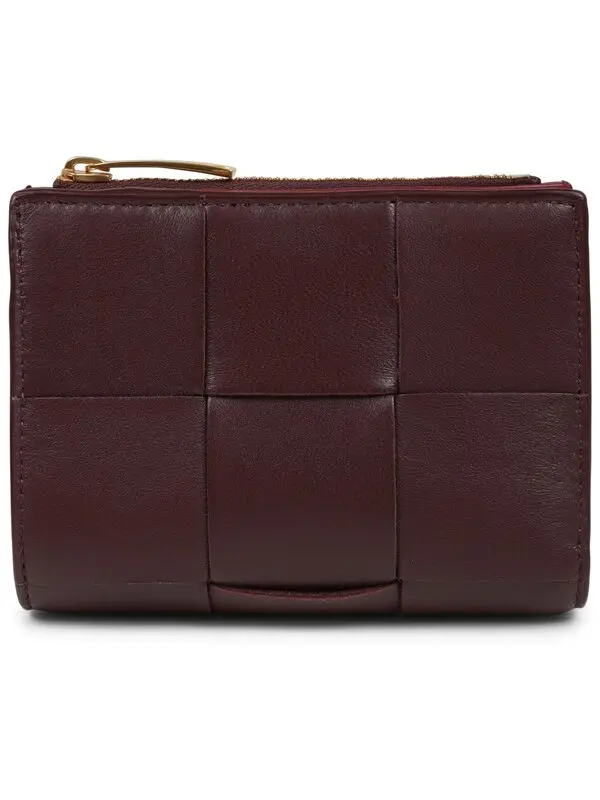 Bottega Veneta Bi-fold Wallet With Zipper Small