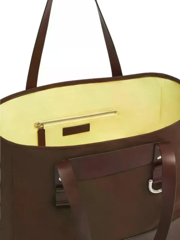 Marni Leather-trim Canvas Tote Bag