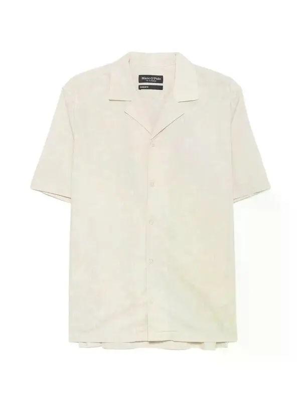 Marc O'polo Leaf-print Short-sleeve Shirt
