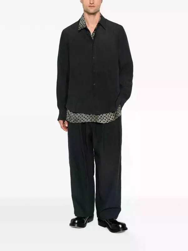 ZIGGY CHEN Layered-detail Long-sleeve Shirt