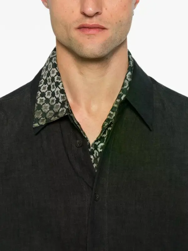 ZIGGY CHEN Layered-detail Long-sleeve Shirt