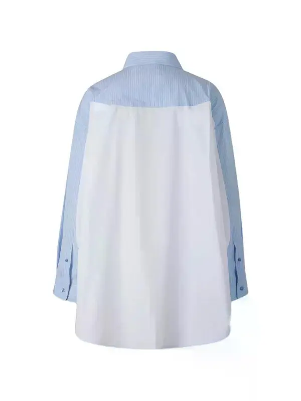 Off-White Striped Embroidered Logo Shirt