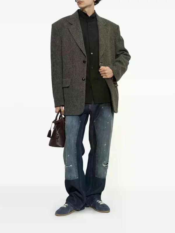 MAISON MARGIELA Wing-tip Collar Long-sleeve Shirt
