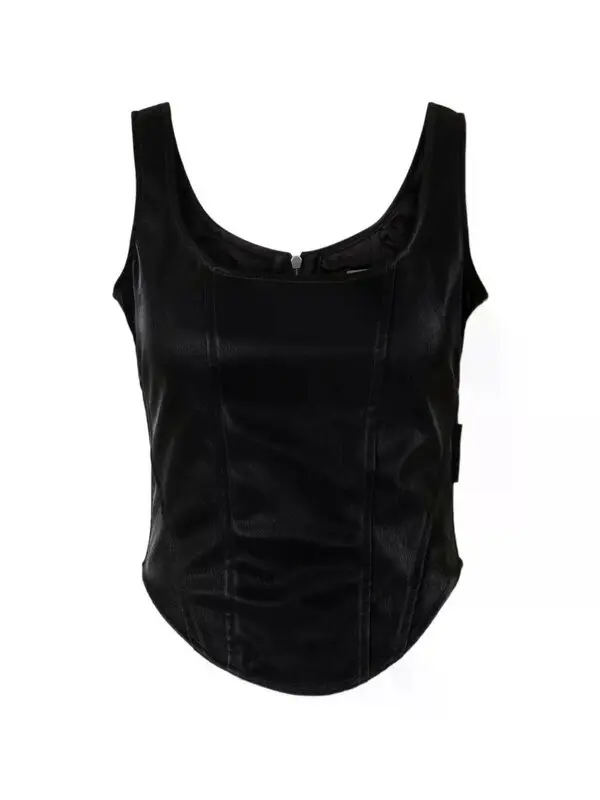 Off-White Zip-up Corset Top