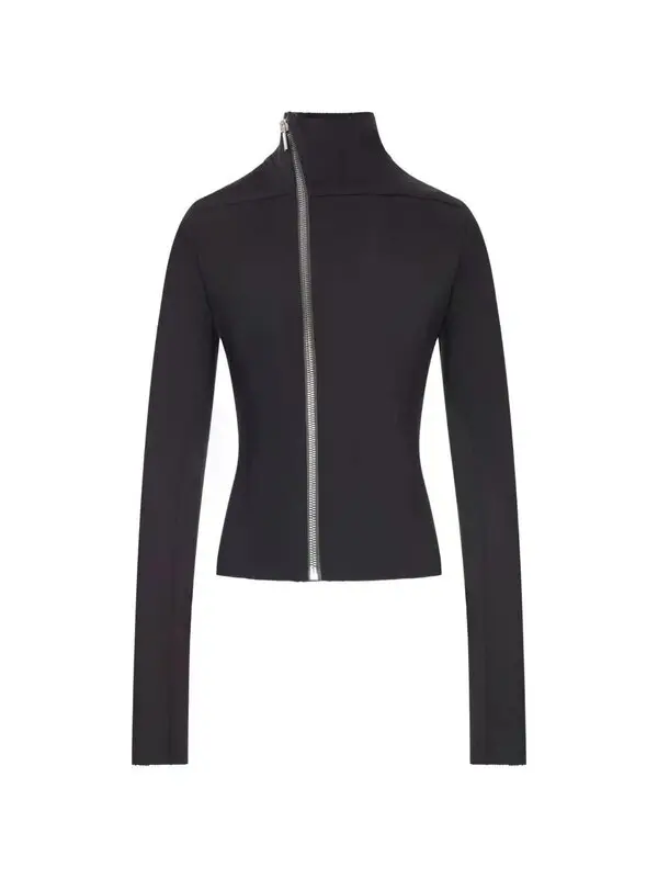 Rick Owens Asymmetric Zip-fastening Jacket - Black