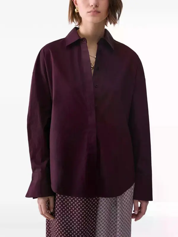 Liu Jo Shirt With Jacquard Satin Insert