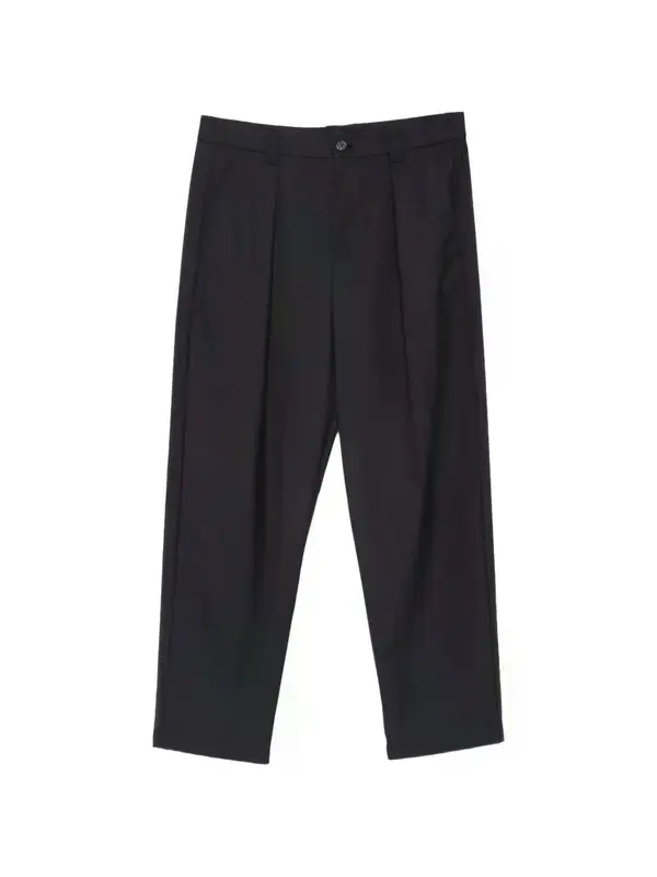 A.p.c. Pleated Straight-leg Trousers - Blue