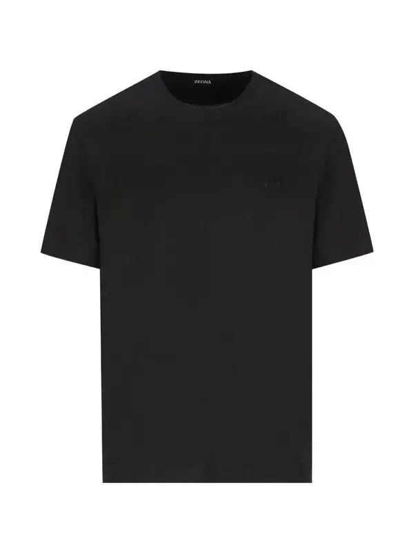 Zegna Logo-embroidered T-shirt