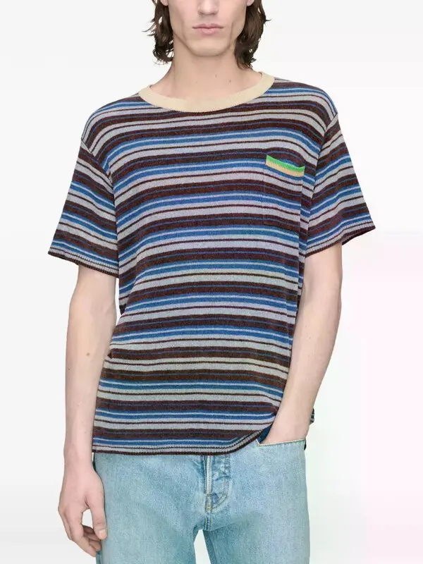 MAISON MARGIELA Striped Wool Crewneck Sweater