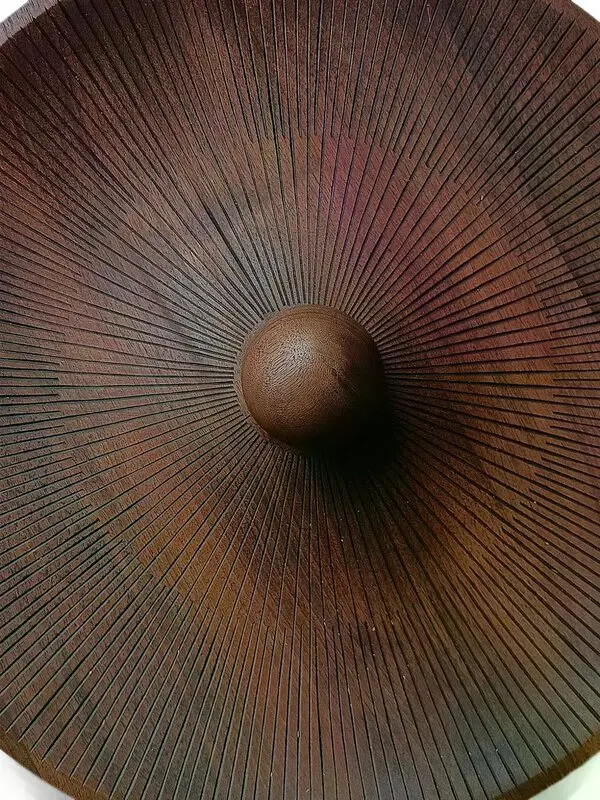 ZANAT Saturn Hand-carved Bowl - Brown