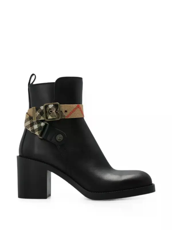 Burberry Huntley Buckled Ankle Boots