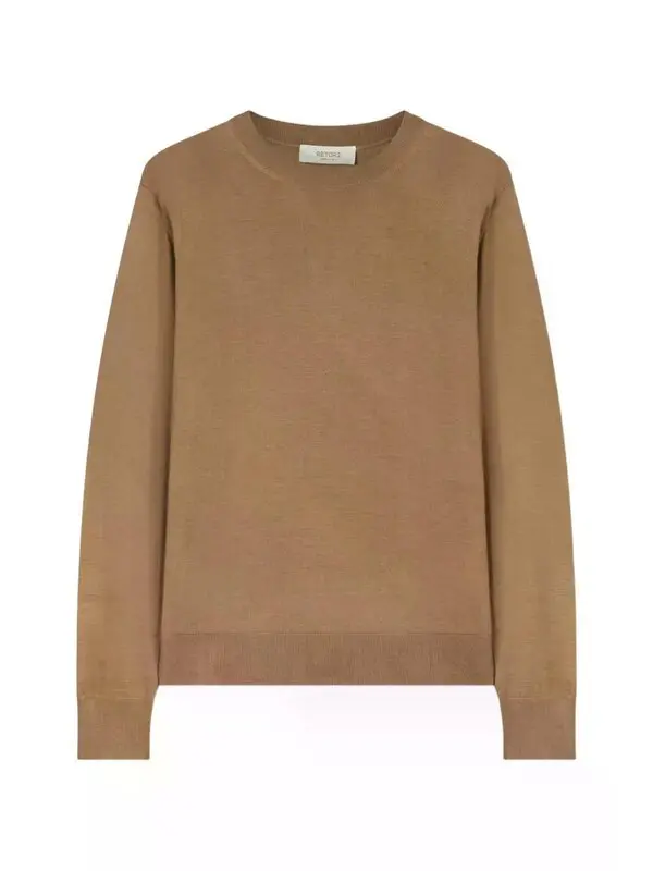 RETORI Retrofi Crew Neck Long Sleeve Fine Knit Sweater