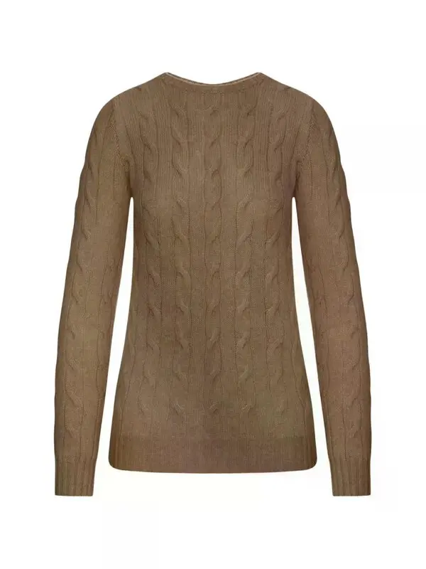 Ralph Lauren Cashmere Cable Knit Sweater - Neutrals