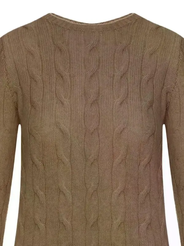 Ralph Lauren Cashmere Cable Knit Sweater - Neutrals