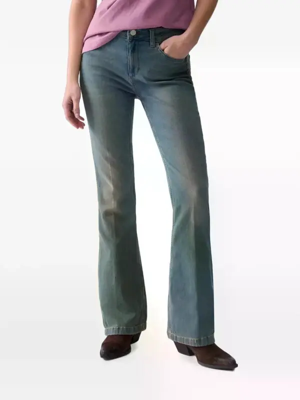 Liu Jo Bootcut Jeans With Stretch Waistband Detail - Blue