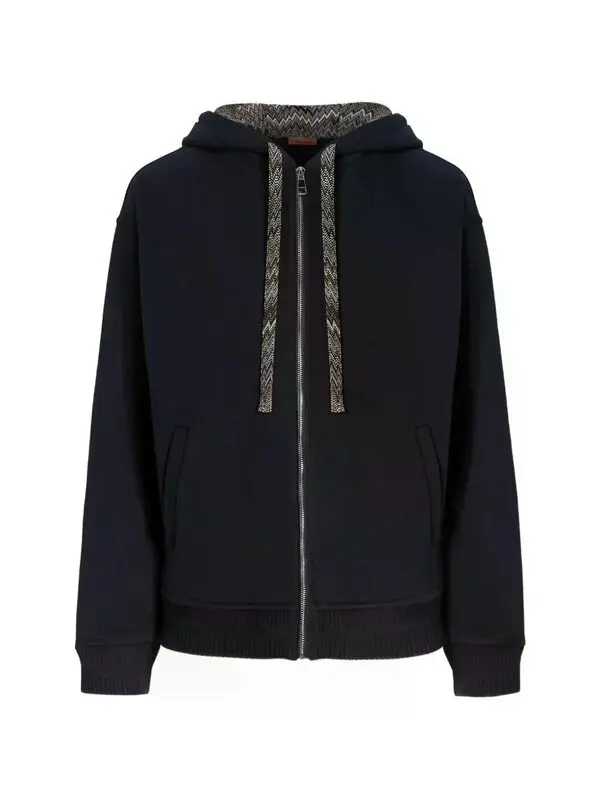 Missoni Zigzag-trim Zip-up Hoodie