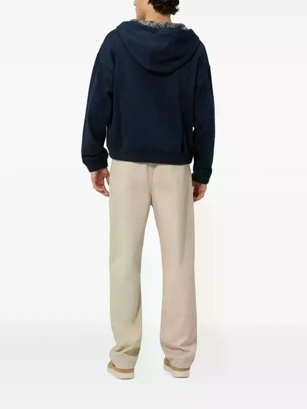 Missoni Zigzag-trim Zip-up Hoodie