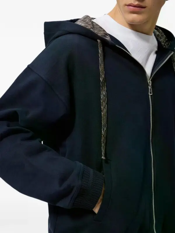 Missoni Zigzag-trim Zip-up Hoodie