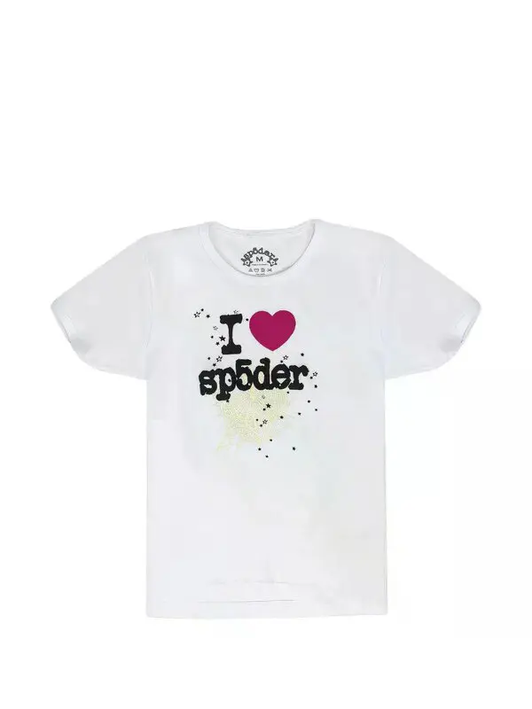 SP5DER Graphic Print T-shirt - White