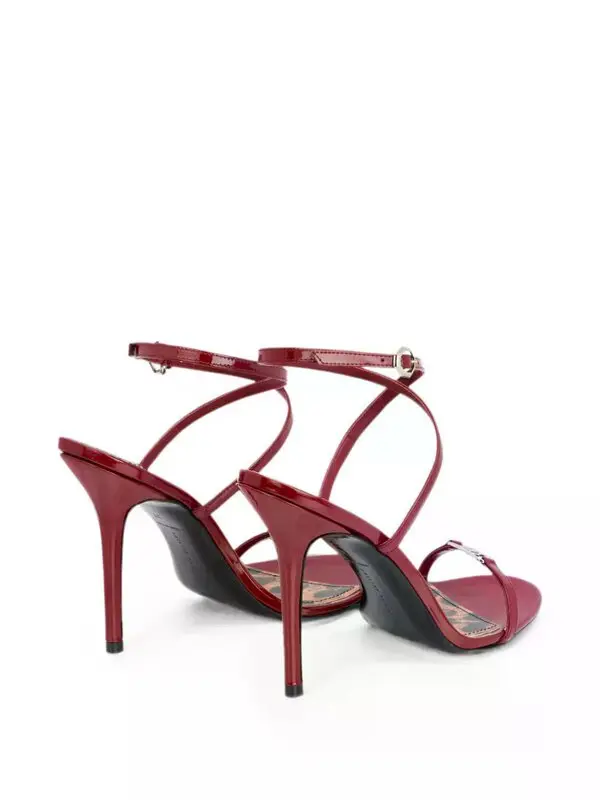 Philipp Plein Patent Leather High Heel Sandals