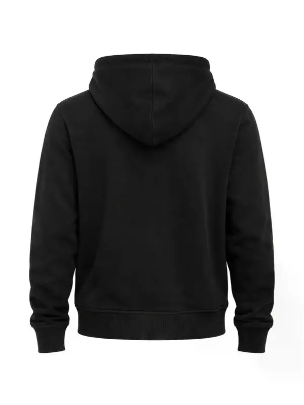 DIESEL® Cotton Zip-up Hoodie With Logo Print