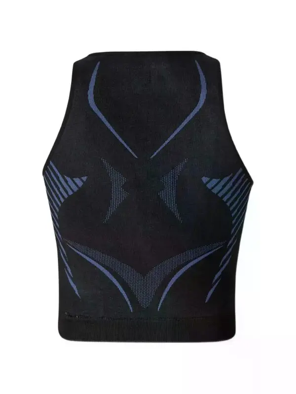 Off-White Cropped Logo Print Top