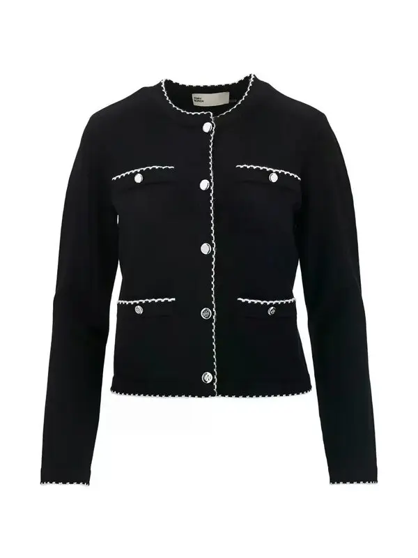 Tory Burch Kendra Button-up Cardigan - Black