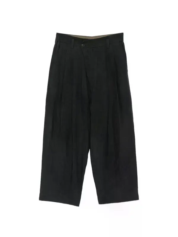 ZIGGY CHEN Pleated Waistband Pocket Trousers