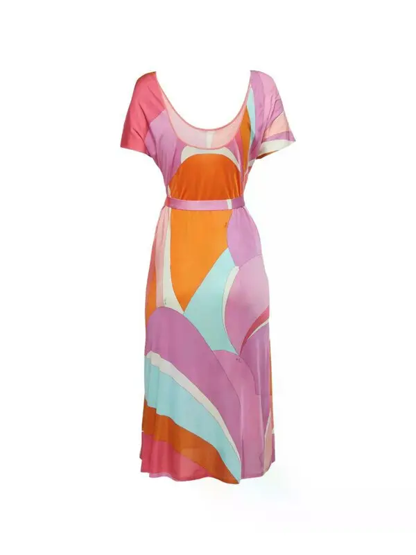 Emilio Pucci Printed Belted Dress