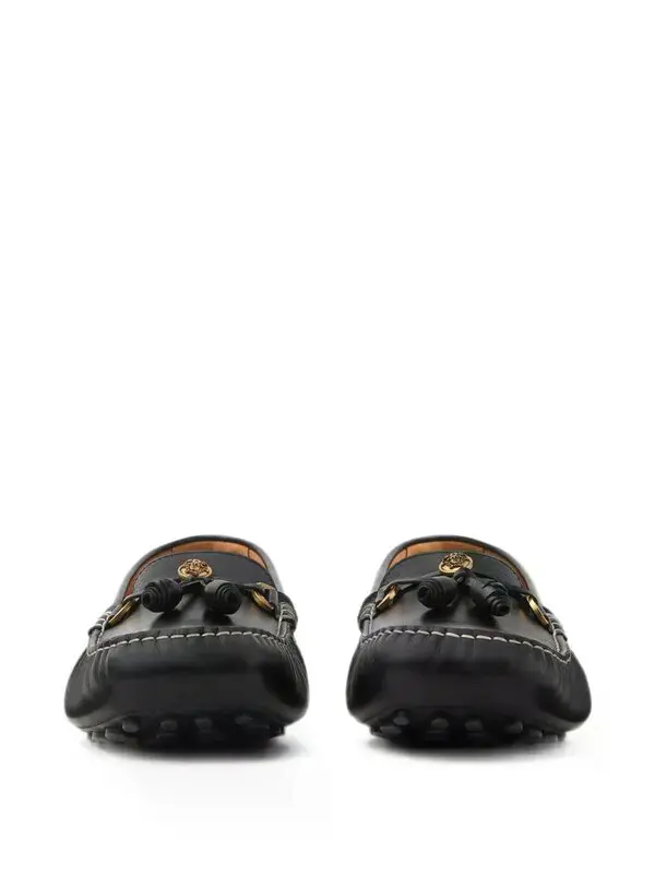 Versace Robin Leather Driving Shoes