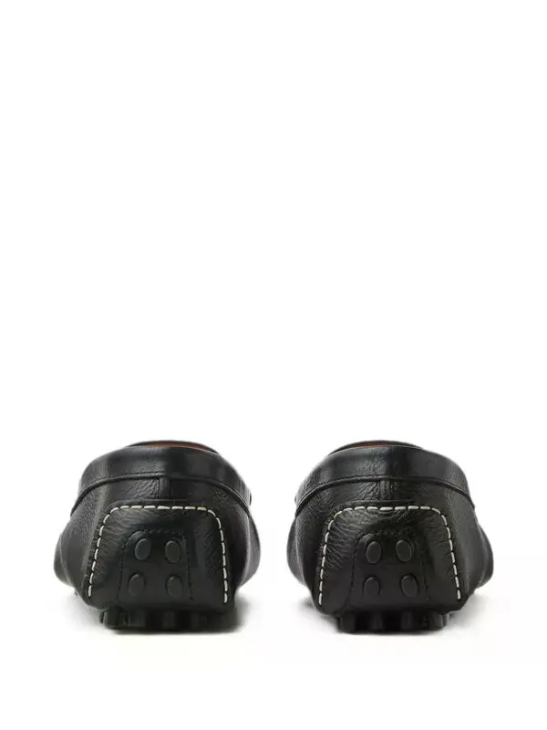 Versace Robin Leather Driving Shoes