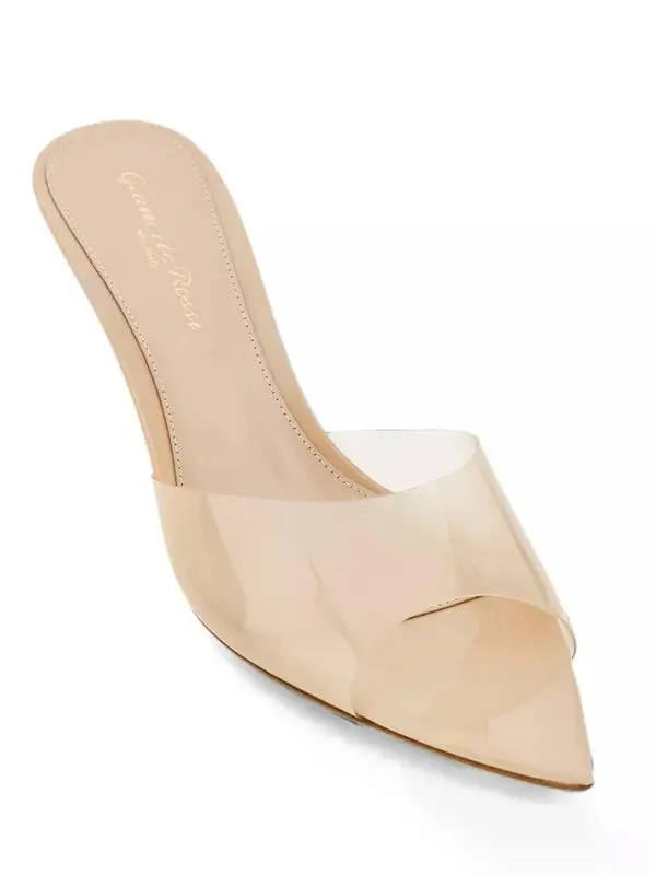 GIANVITO ROSSI Elle Transparent Mules - White