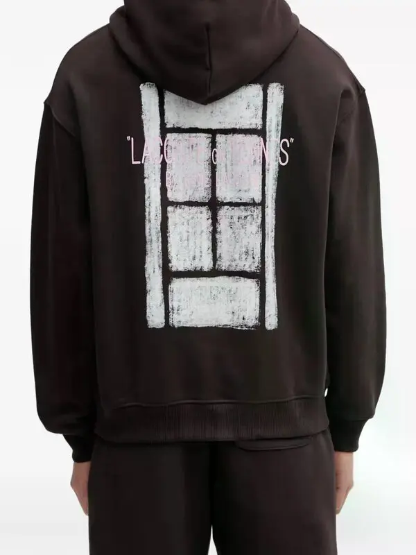 Lacoste Cotton Logo Print Hoodie