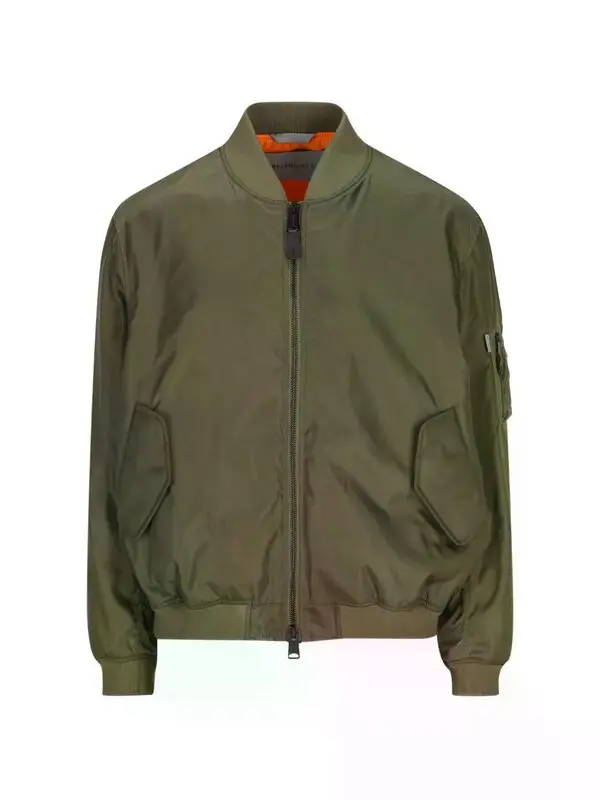 Balenciaga Off-shoulder Oversized Bomber Jacket