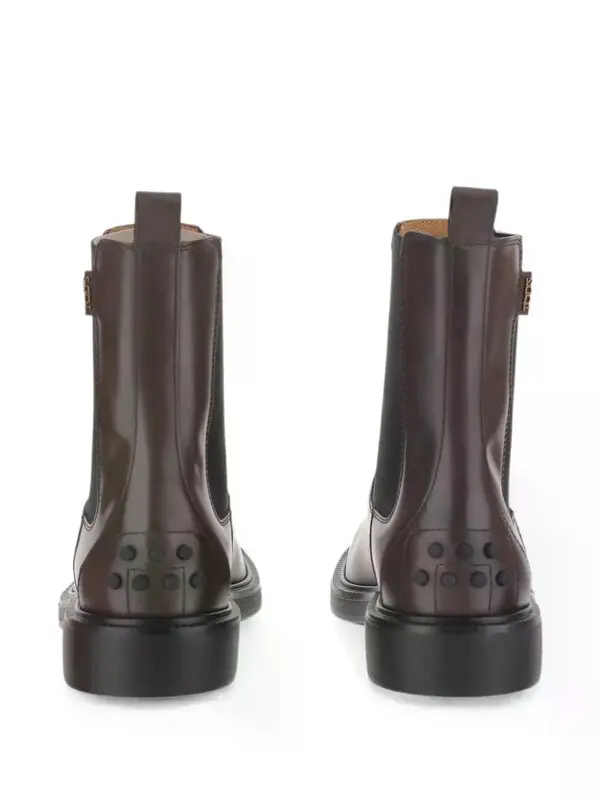 TOD'S Elasticated Leather Ankle Boots