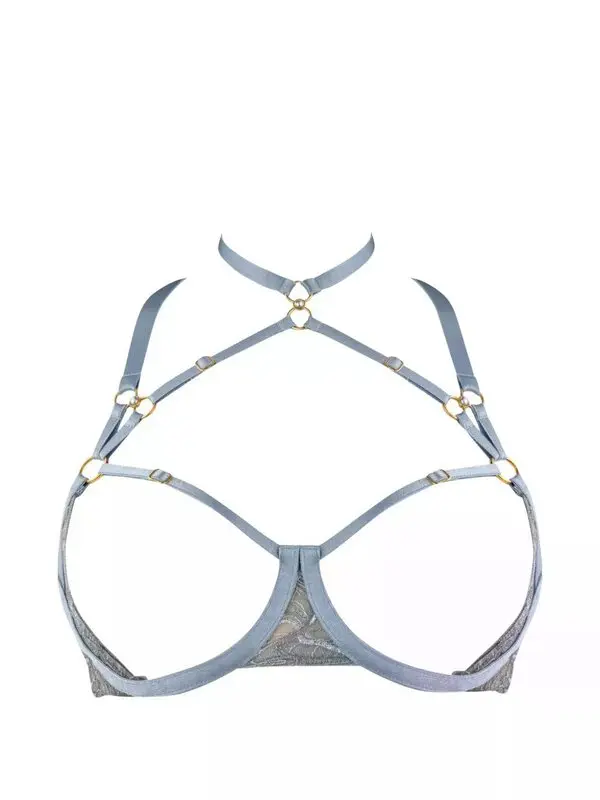 BORDELLE Pearl Strappy-design Bras - Blue