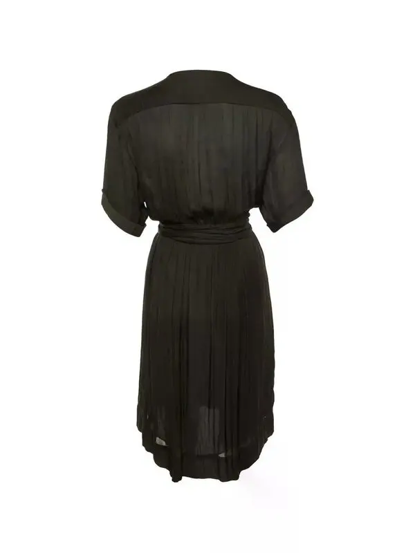 MARANT ETOILE Wrap Midi Dress With V-neck And Tied Waist