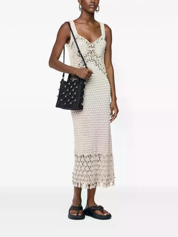 Rabanne Pearl Embellished Tote Bag