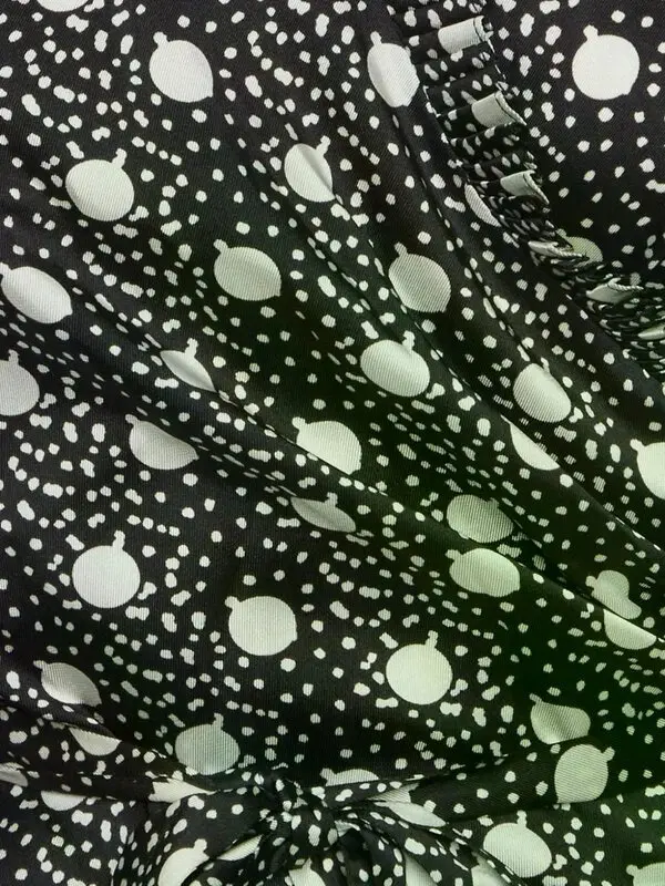 Sandro Printed Wrap Blouse